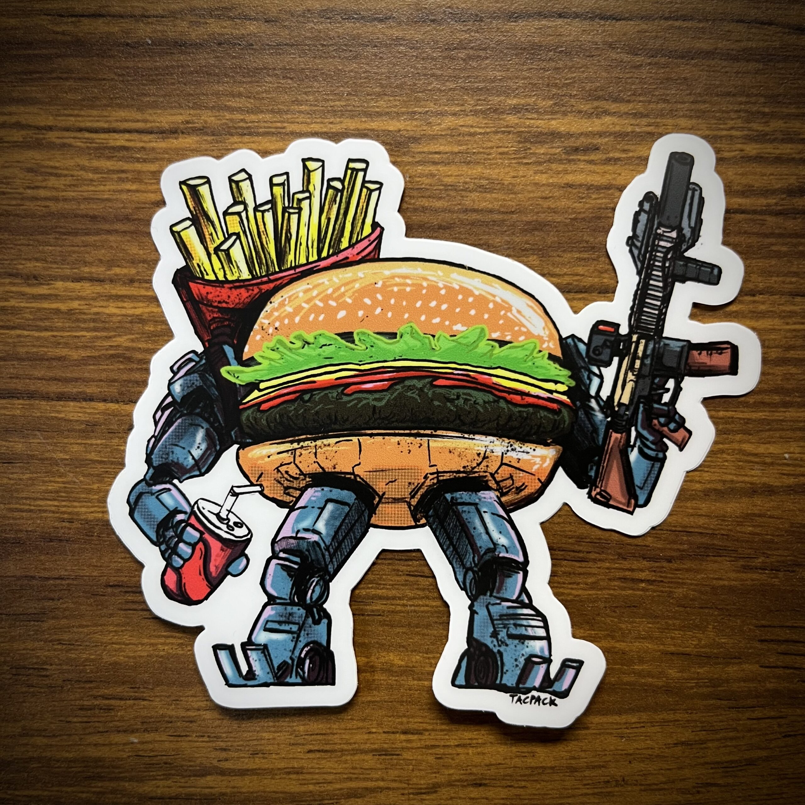 Burger Sticker - TacPack